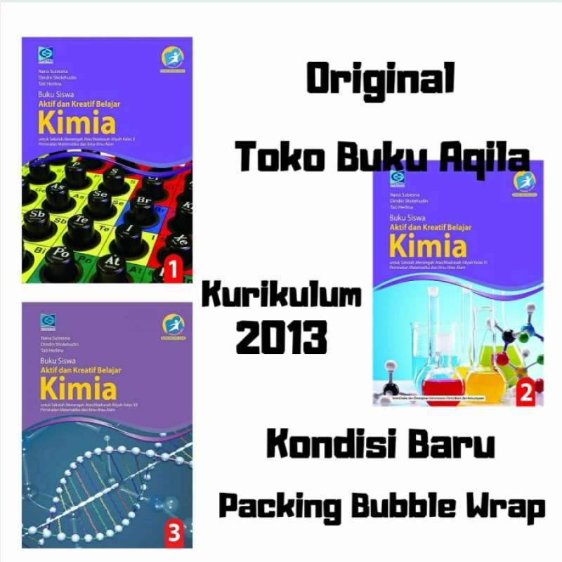 Promo Buku Aktif Kimia Kelas X,xi,xii / 1,2,3 Sma K13 Grafindo Diskon 29% Di Seller Huka Shop ...