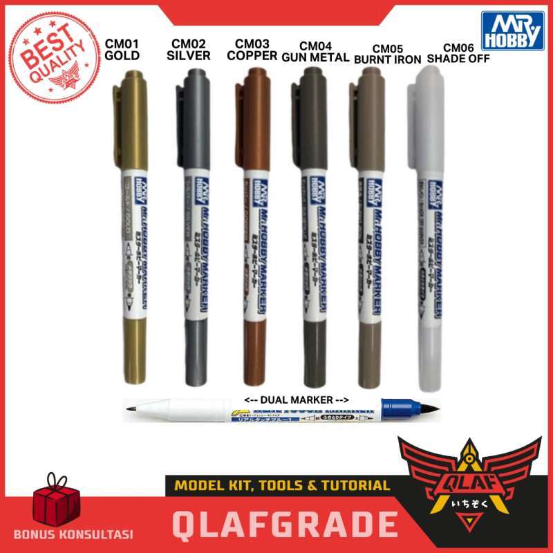 Jual Panel Line Marker Gold 3in1 Dual Nib Water Based Weathering Cm01 ...