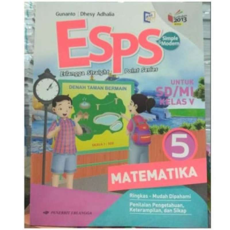 Promo Esps - Erlangga Straight Point Series Matematika Untuk Sd/mi Kelas 5 Diskon 28% Di Seller ...