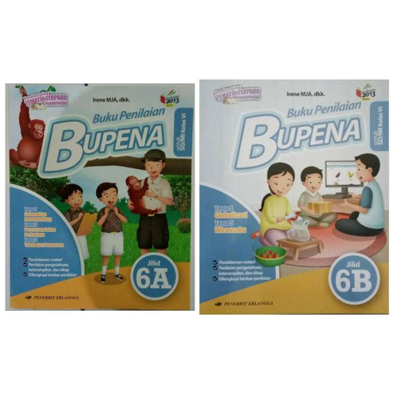 Promo Bupena - Buku Penilaian Untuk Sd/mi Kelas 6 Jilid 6a 6b Kurikulum 2013 Diskon 25% Di ...