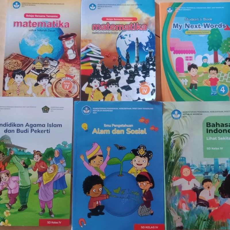 Promo Buku Kurikulum Merdeka Kelas 4 Sd Mi (6 Buku) Diskon 32% Di ...