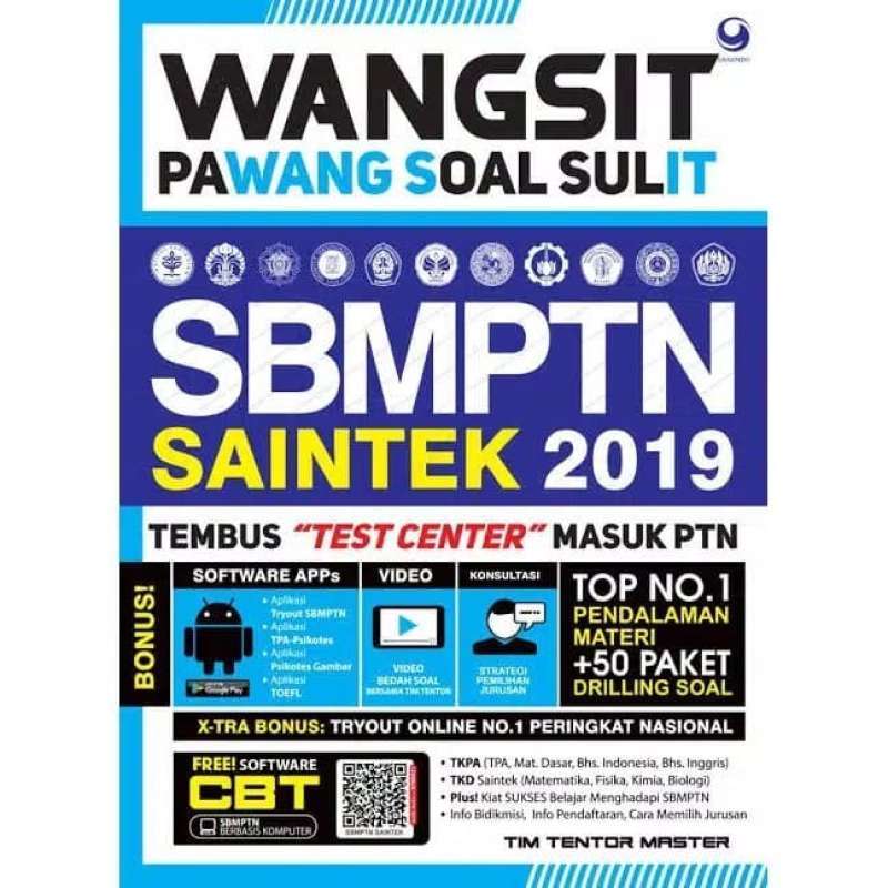 Promo Buku Sbmptn Wangsit (pawang Soal Sulit) Saintek 2019 - 2020 Diskon 24% Di Seller Huka Shop ...