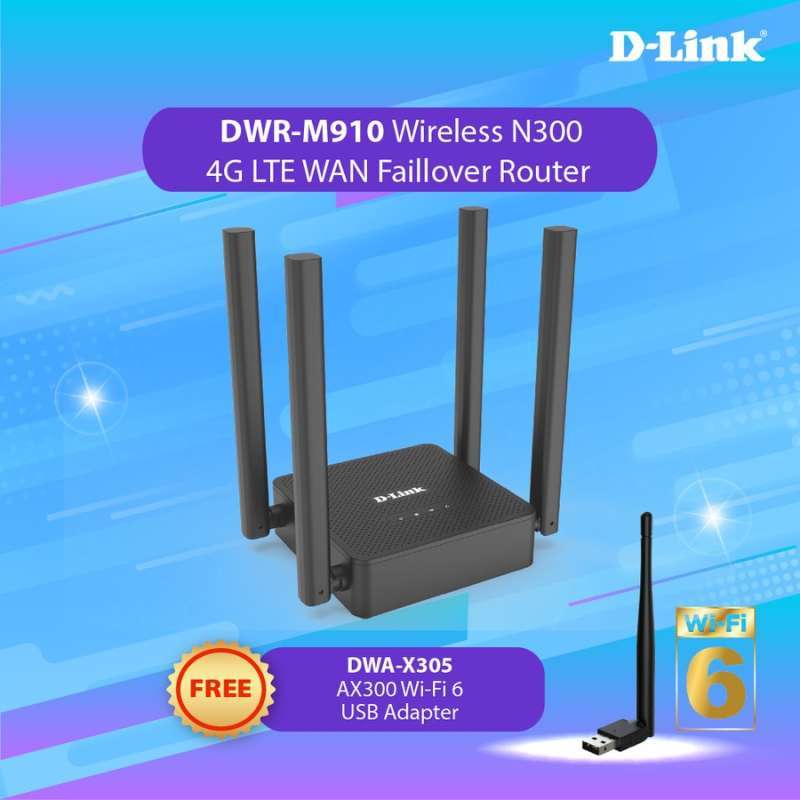 Promo D-link Dwr-m910 Wireless N300 4g Lte Router Diskon 12% Di Seller ...