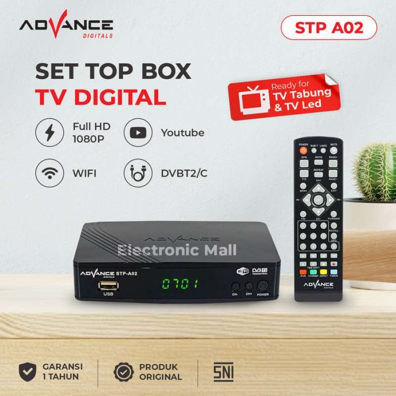 Jual Set Top Box Advance Stpa02/stp-a02 Stb Full Hd Garansi Resmi Di Seller Noelle - Cengkareng ...