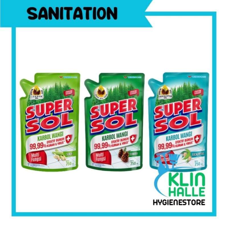 Jual Supersol Karbol Wangi Pouch 750ml, Family Colour Pine Di Seller ...
