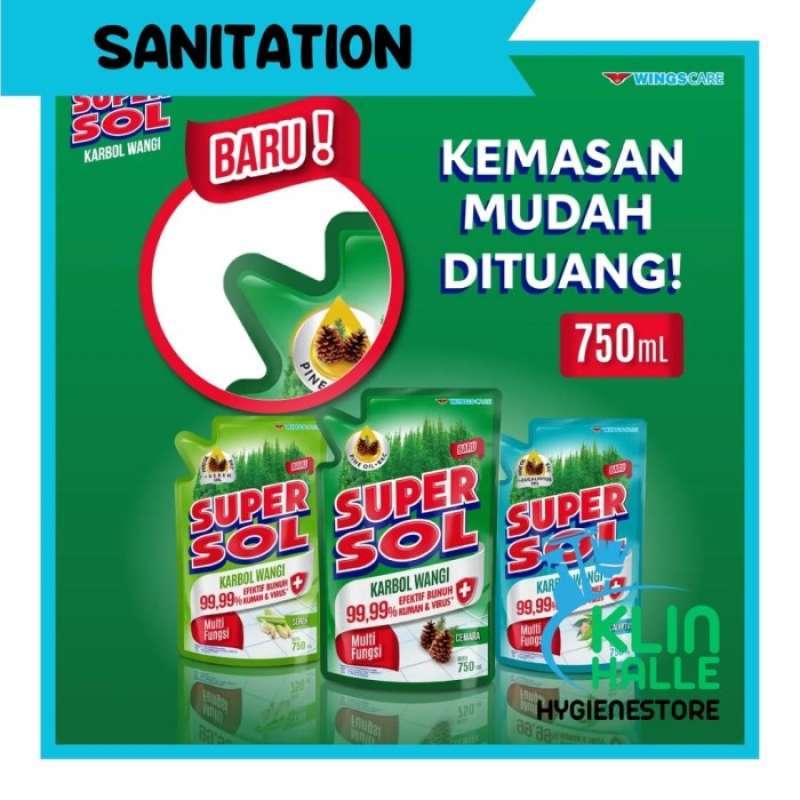 Jual Supersol Karbol Wangi Pouch 750ml, Family Colour Pine Di Seller ...