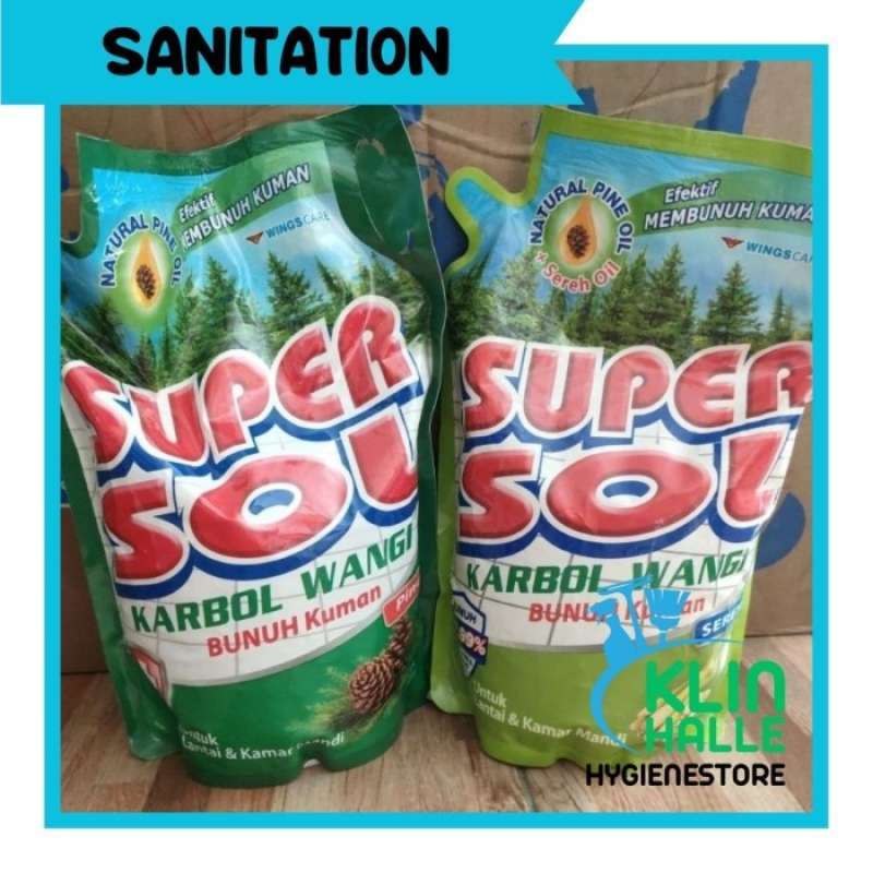 Jual Supersol Karbol Wangi Pouch 750ml, Family Colour Pine Di Seller ...