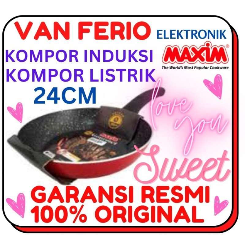 Promo Maxim Ih Gourmet Wajan Frypan Kompor Induksi Kompor Listrik 24cm ...