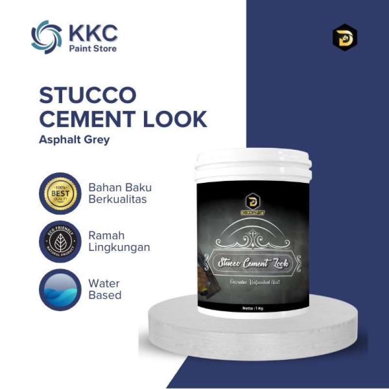Jual Stucco Venetian Cement Look | Asphalt Grey 1 Kg Di Seller Kkc ...