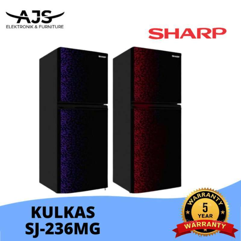 Promo Kulkas 2 Pintu Sharp 236 Mg Glossy Door Shine Low Watt Tanpa ...