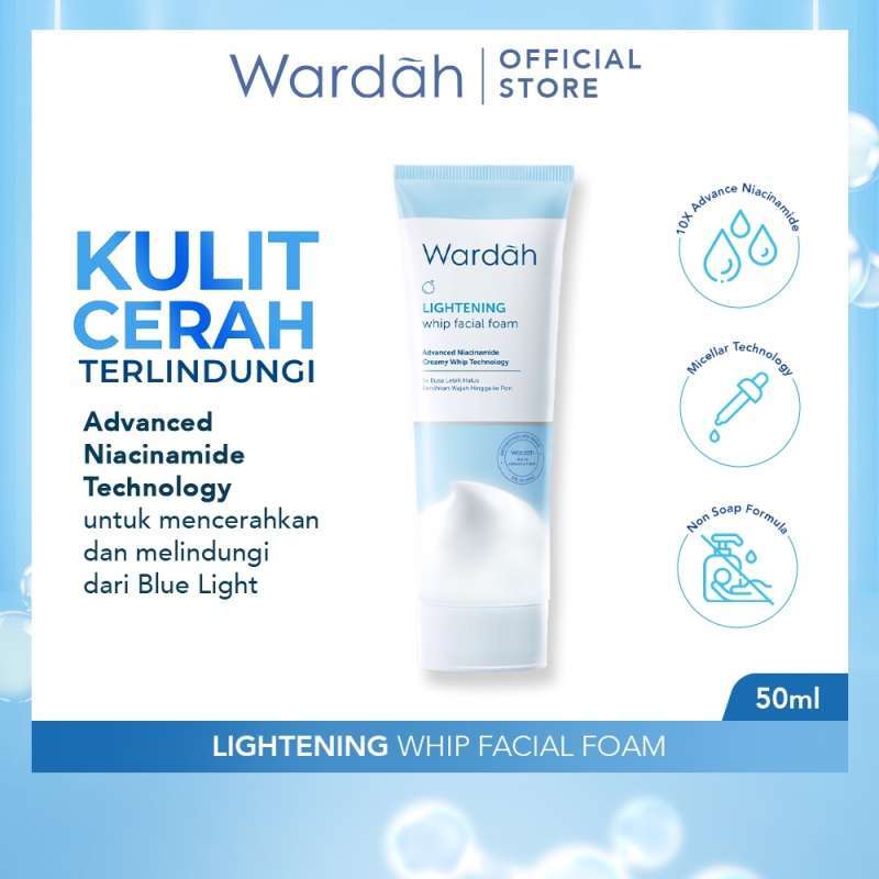 Jual Wardah Lightening Whip Facial Foam | Netto 100 Ml & 50 Ml By ...