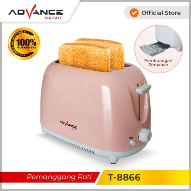 Jual Advance T8866 Pop Up Toaster Pemanggang Roti 2 Slot T-8866 Di ...