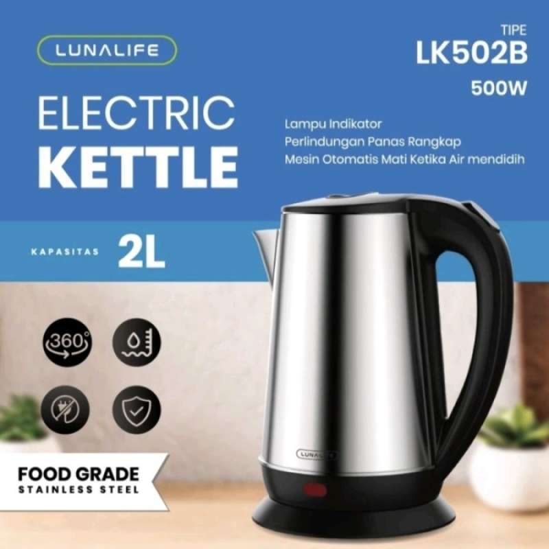 Jual Electric Kettle / Teko Listrik 2 Liter Luna Life Di Seller Noelle ...