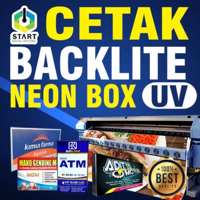 Jual Cetak Spanduk Bahan Flexy Backlite 510 Gsm, Neon Box - Sticker Uv ...