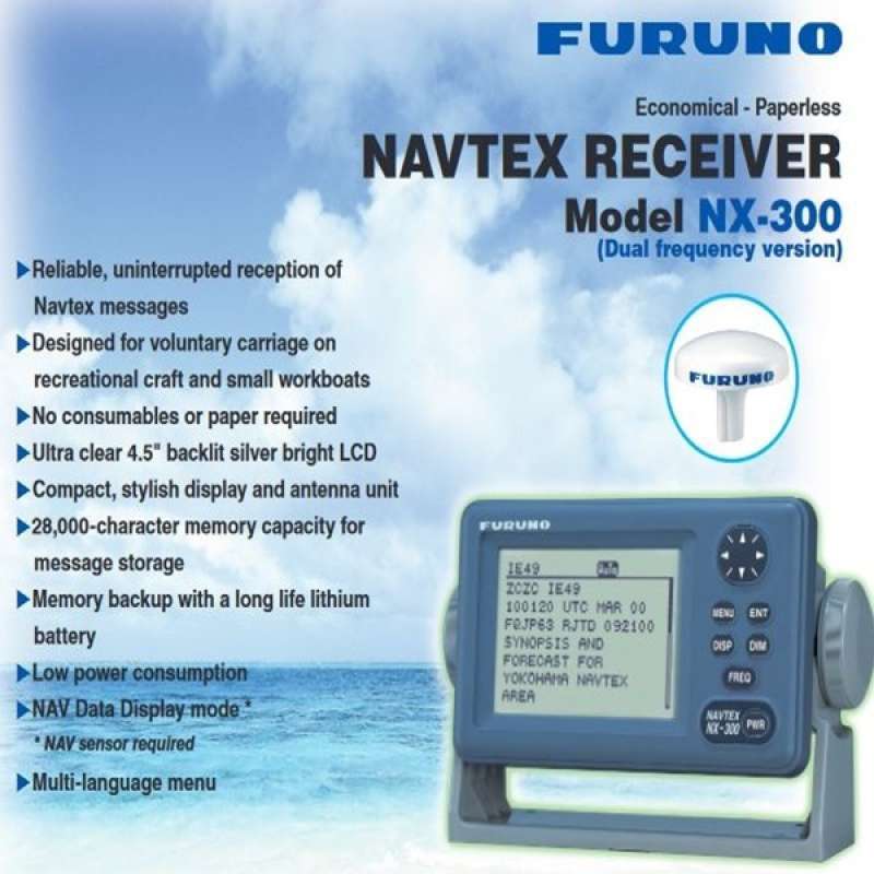 Jual Furuno Navtex Nx-300 Gps Receiver Kapal Ori Baru Marine Nx300 Di ...