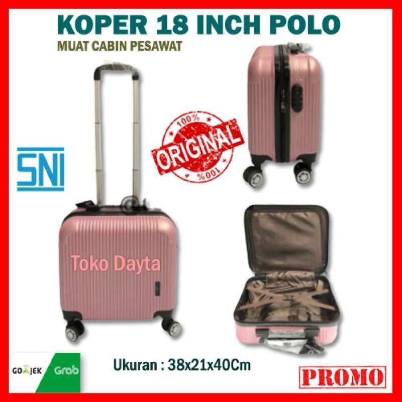 Promo Koper 18 Inc Polo Cabin Koper Kabin Pesawat Koper Baju Travel ...