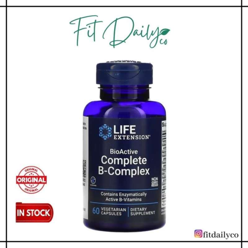 Promo Life Extension Bioactive Complete B-complex, 60 Veg Capsules ...