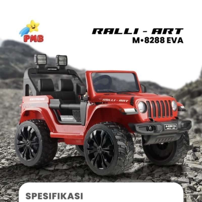 Promo Mobil Aki Anak Jeep Pmb Off-road M8288 M-8288 Remot Dual Dinamo ...