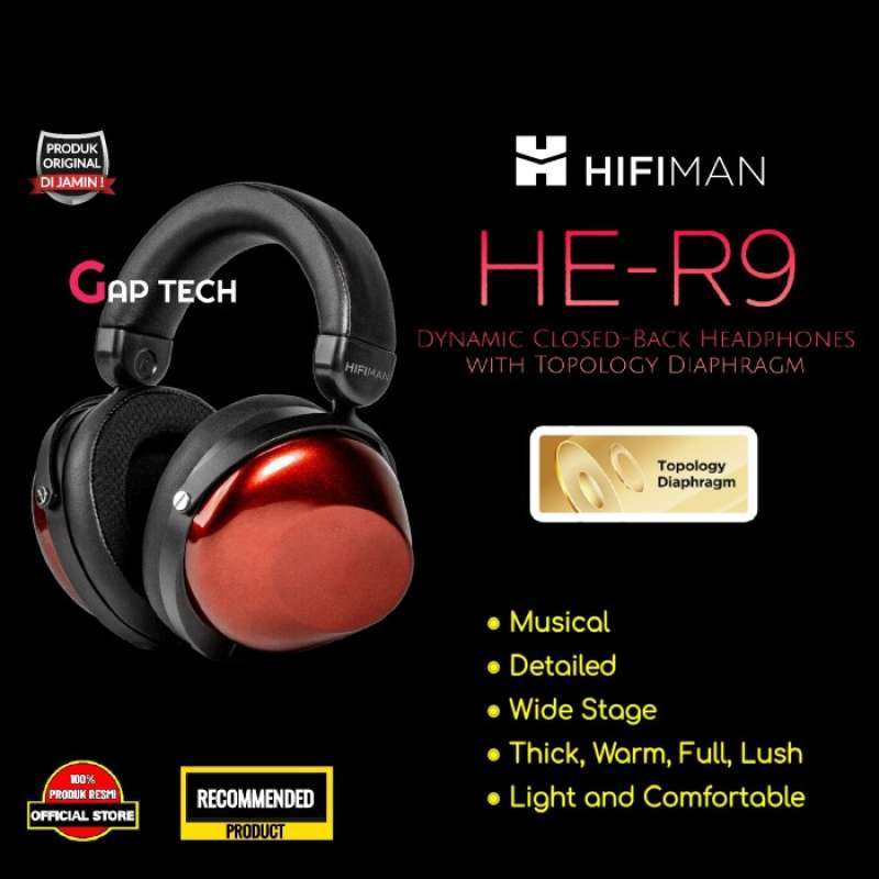 Jual Hifiman He R9 Dynamic Closed-back Headphones With Topology ...