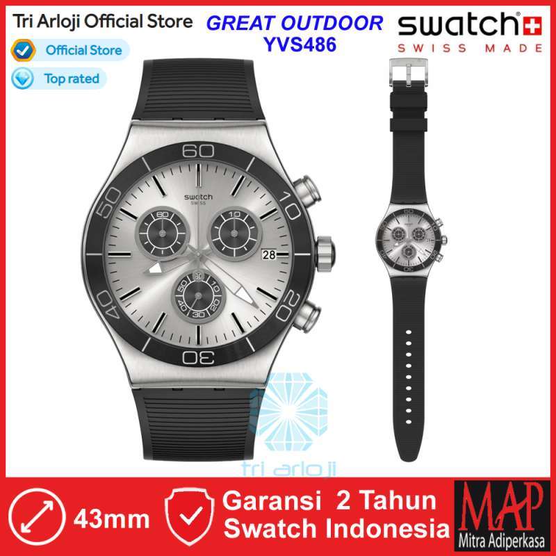 Promo Swatch Yvs486 Great Outdoor Jam Tangan Pria Analog Chronograph ...