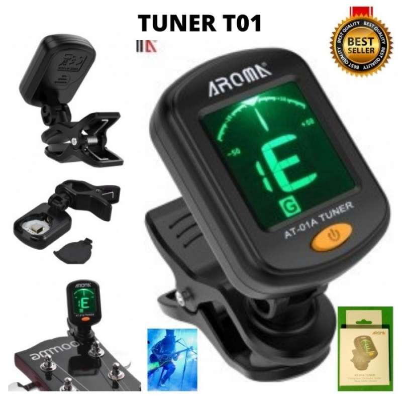 Promo Mesin Alat Stem Tuner Gitar Biola Violin Ukulele Led Portabel ...