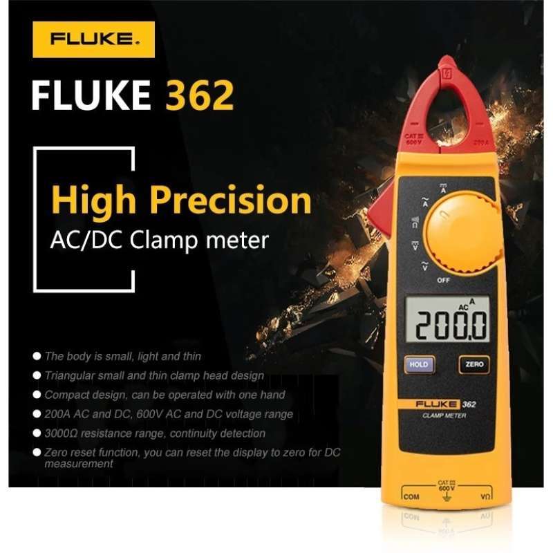 Jual Fluke 362 - Digital Clamp Meter Ac Dc Multimeter Tester - Tang ...