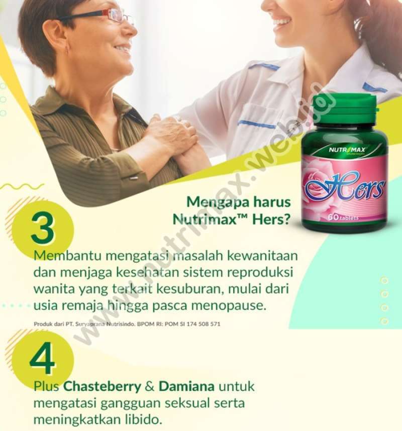 Promo Nutrimax Hers Vitamin Untuk/buat Kesehatan & Kesuburan Hormon ...