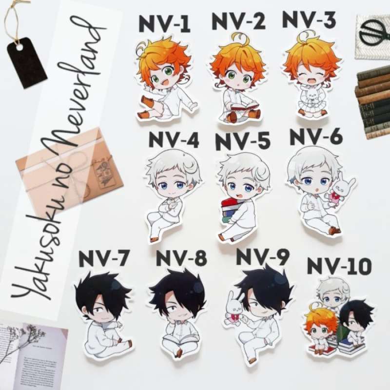 Promo Sticker Anime Yakusoku No Neverland 1 / The Mised Neverland ...
