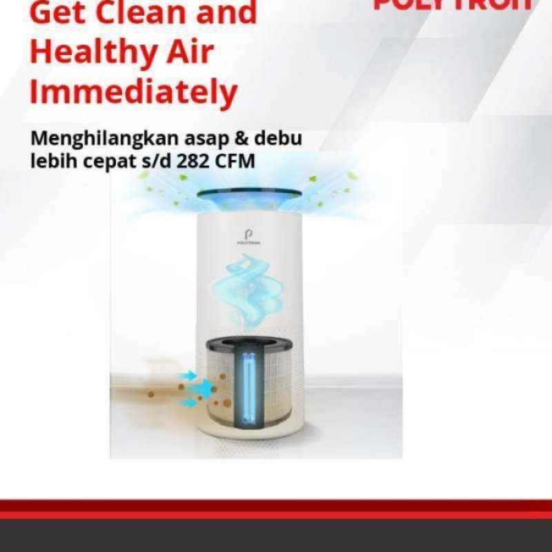 Promo Polytron Pap-128 Air Purifier Hepa Filter 3 Filtrasi 25m2 Diskon ...