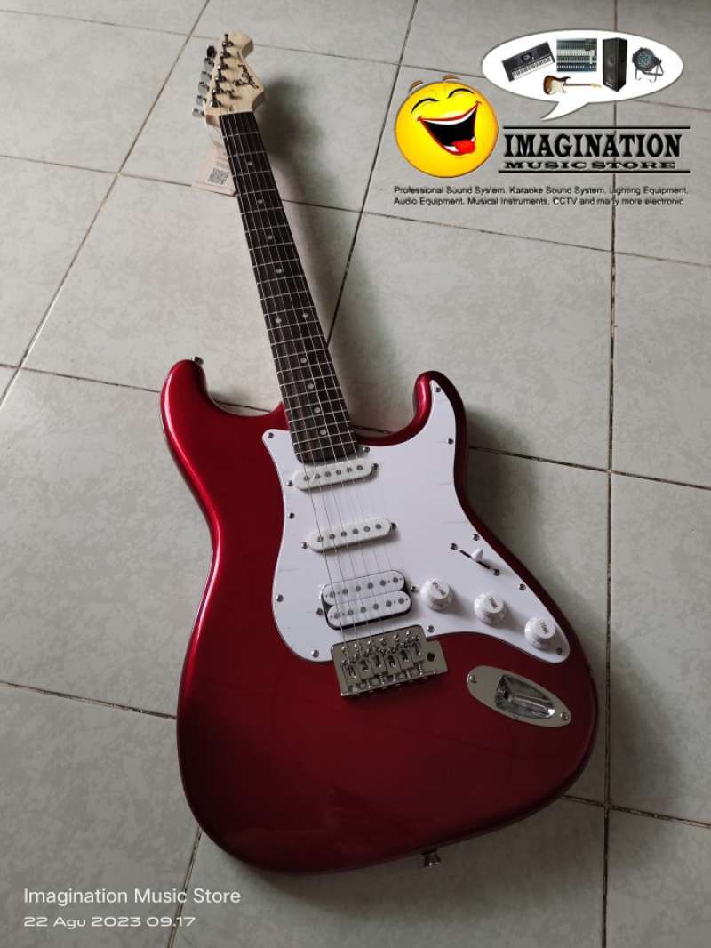 Promo Aria Ii Stg-004 Hss Stratocaster Candy Red Electric Guitar Diskon ...