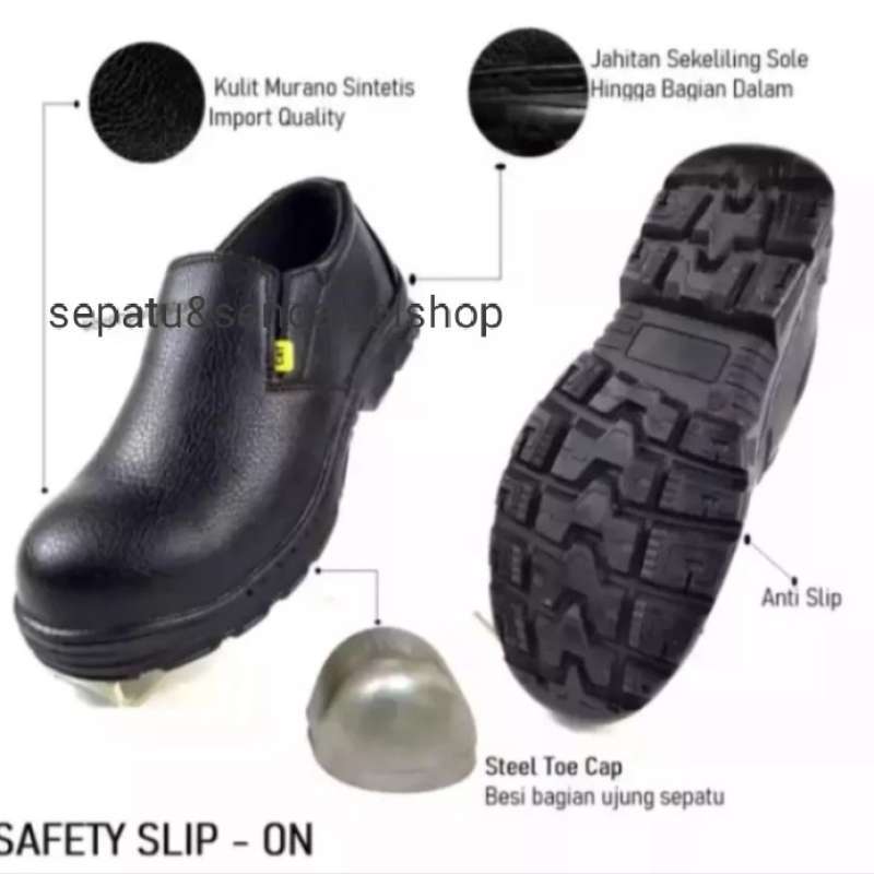 Promo Sepatu Safety Pria Low Boots Sepatu Proyek Pria Sepatu Kerja ...