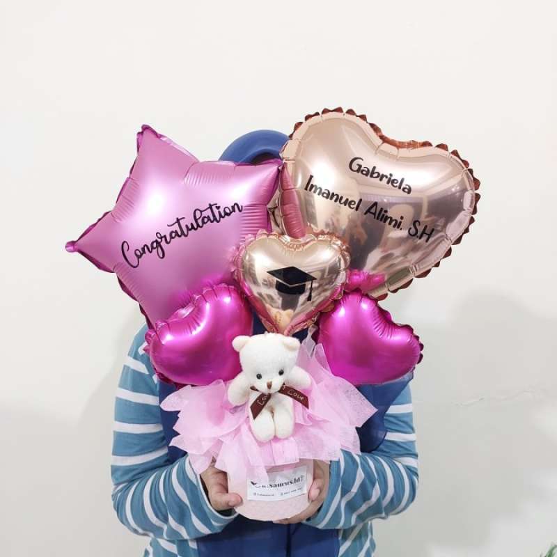 Promo Buket Balon Wisuda Bucket Balon Foil Bucket Ulang Tahun Diskon 23 ...