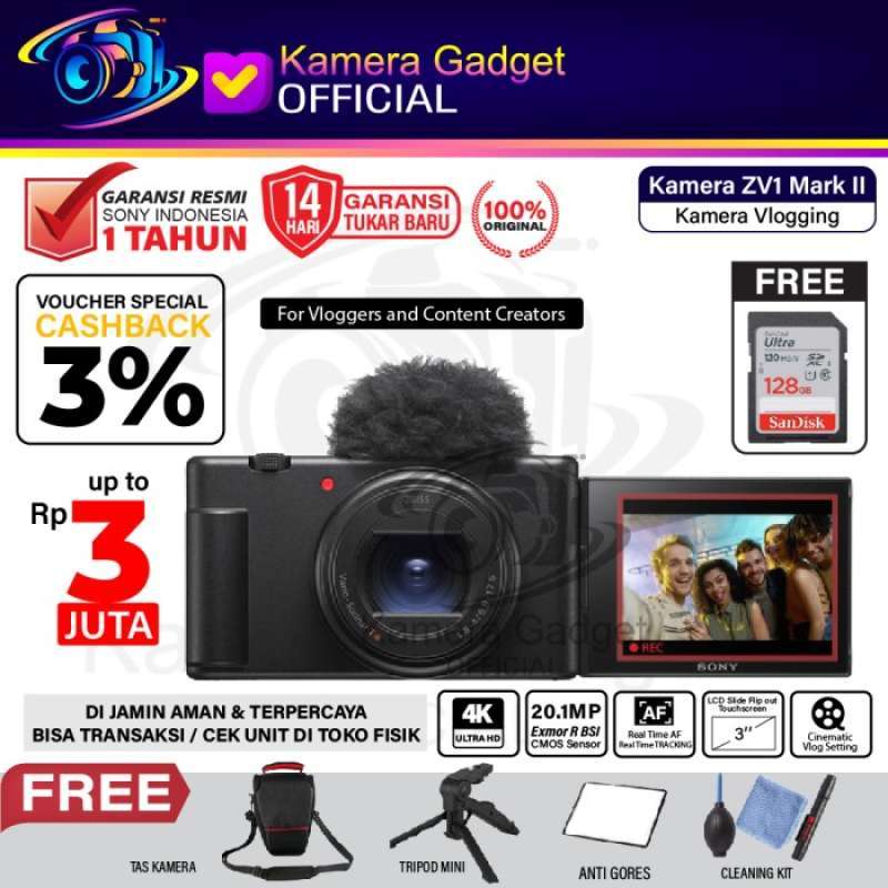 Jual Sony Zv1 Ii Vlogging Camera Zv-1 Mark 2 Sony Z V1 2 Zv1ii Garansi ...