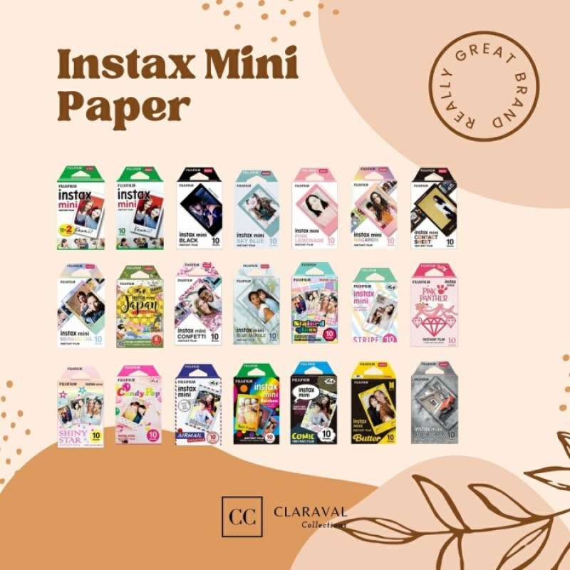 Jual Fujifilm Instax Mini Paper Instant Film Instax Refill Paper Motif ...
