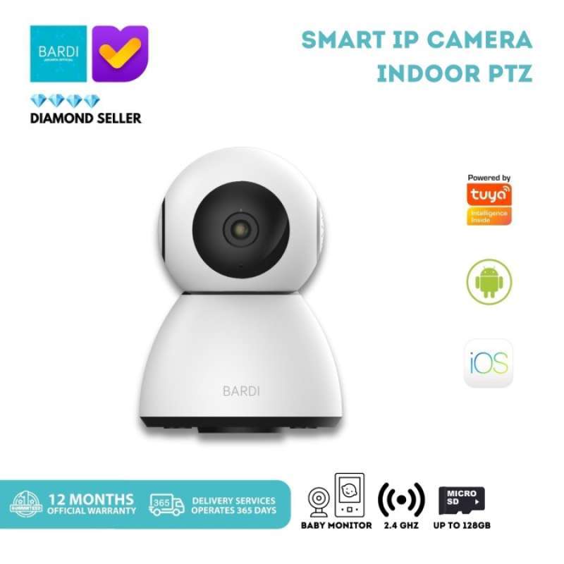 Jual Bardi Smart Ip Camera Cctv 360 Indoor Ptz Pan Tilt Zoom Wifi Home Di Seller Noelle ...