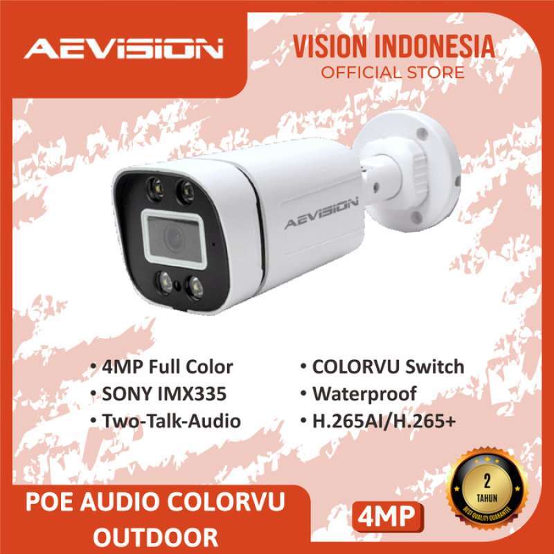 Jual Aevision Ip Camera 4mp Audio Colorvu Xm Ot909 Outdoor Di Seller ...