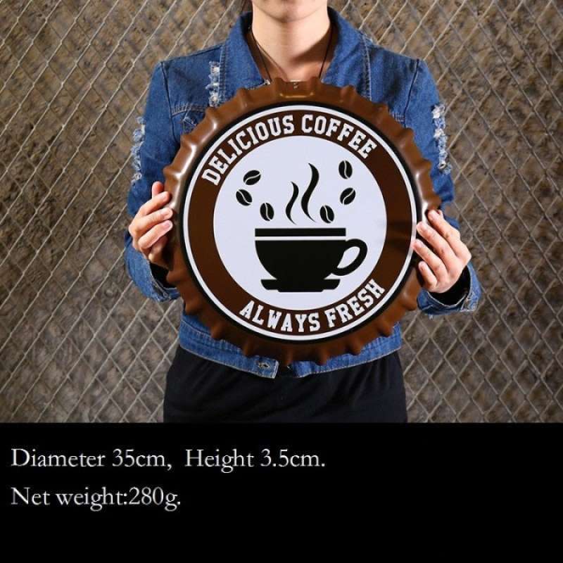 Jual Beer Bottle Cap Art Crafts Retro Stickers Wall Vintage Bar Coffee ...