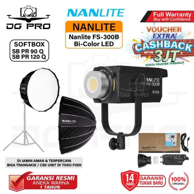 Jual Nanlite Fs-300b Bi-color Led Video Light Fs300b Fs 300b Resmi ...