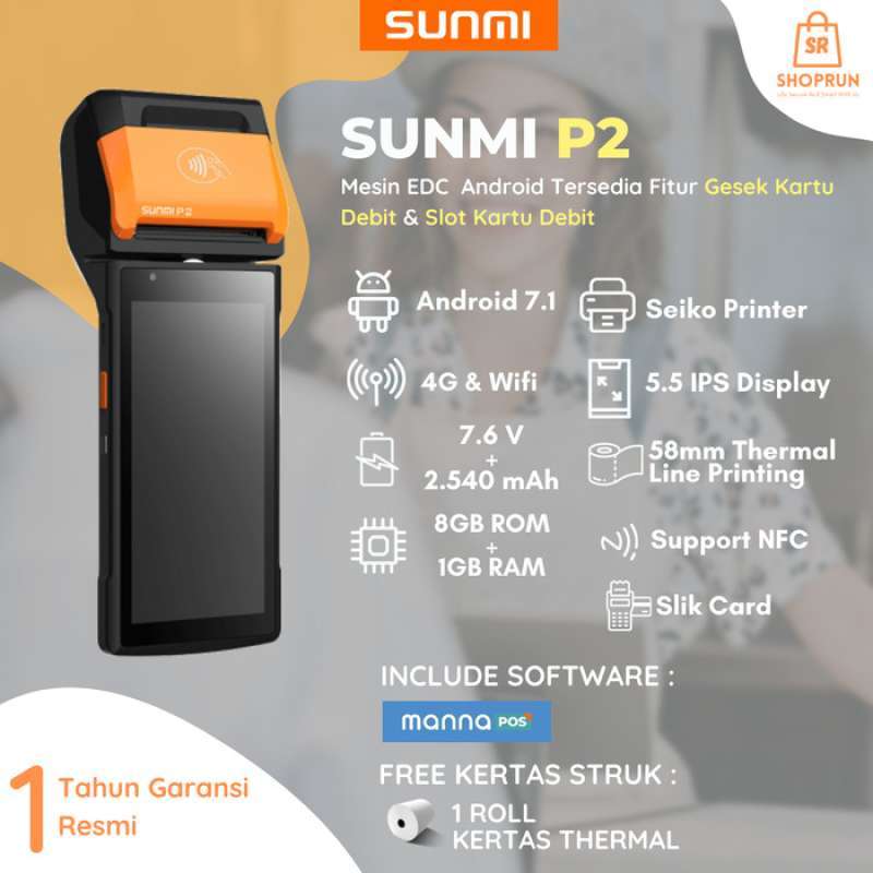 Promo Mesin Kasir Portable Android P2 P2 Cocok Untuk Aplikasi Ppob ...