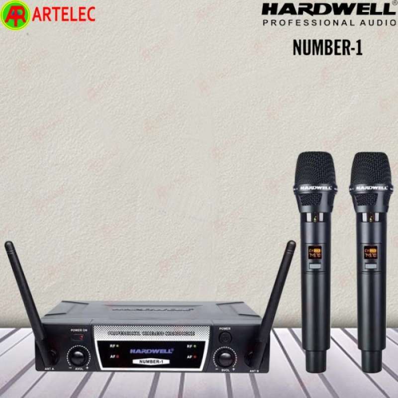 Promo Mic Wireless Hardwell Number 1 / Number1 (2 Mic Handheld) Diskon ...