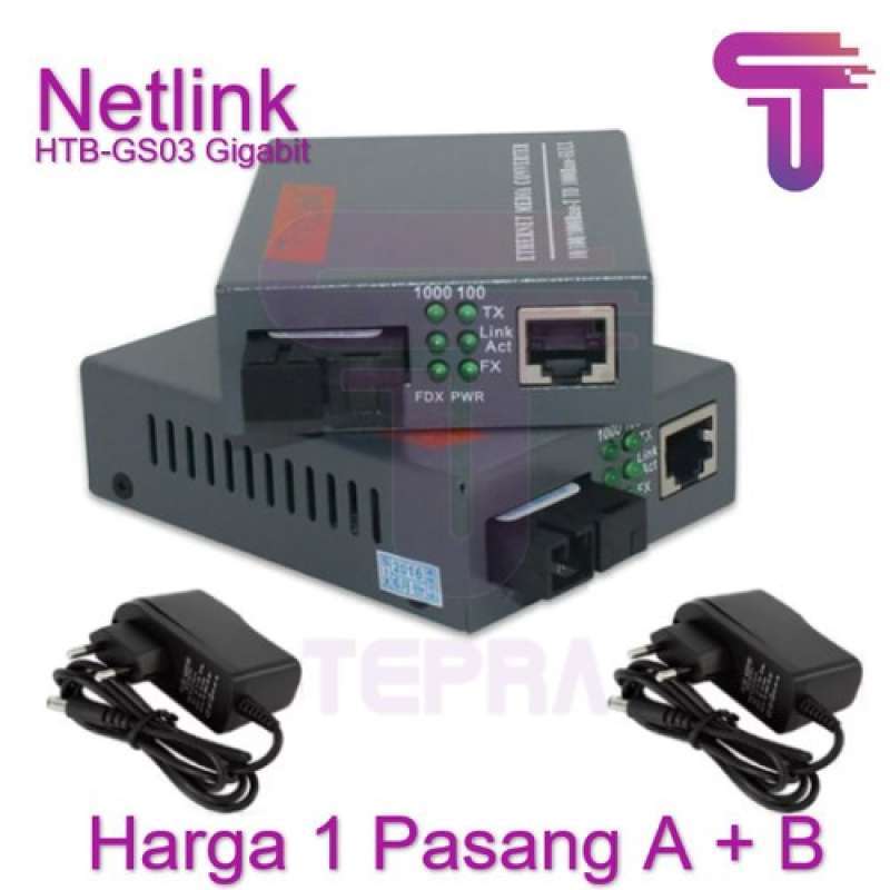Promo Converter Gigabit Netlink Htb-gs03 Ab Fiber Optic Lan 1000mbps - Dus Diskon 23% Di Seller ...
