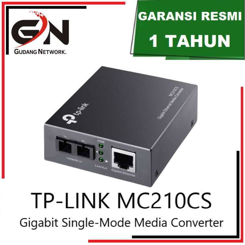 Promo Mc210cs Gigabit Ethernet Media Converter Rj-45 To Fiber Optic ...