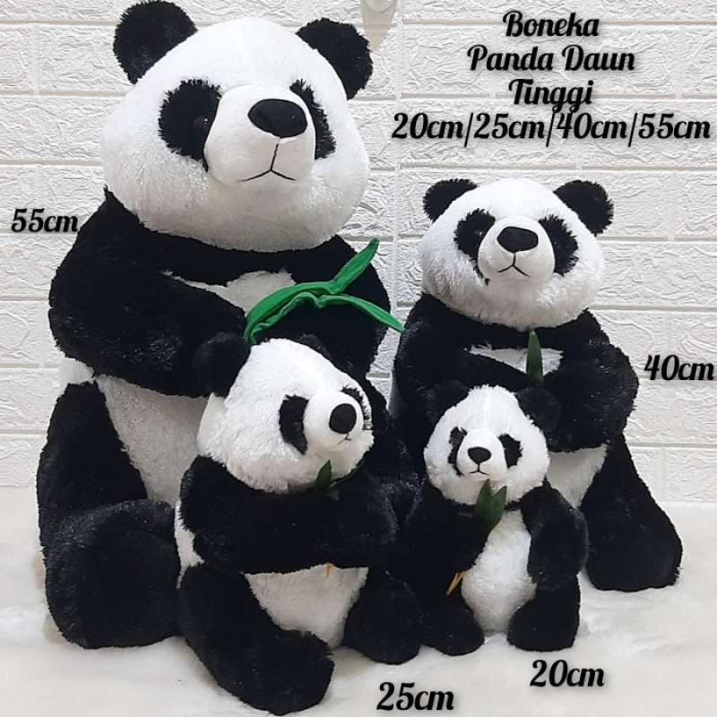 Promo Boneka Panda Daun Tinggi 20cm 25cm 40cm Diskon 23% Di Seller ...