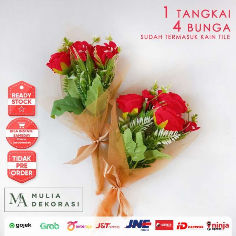 Promo Bucket Bunga Lamaran Seserahan Mini Lengkap Dengan Kain Tile Dan ...