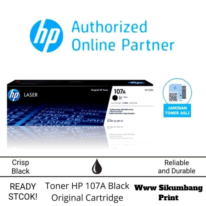 Promo Toner Laserjet 107a Black Cartridge W1107a Diskon 23% Di Seller ...