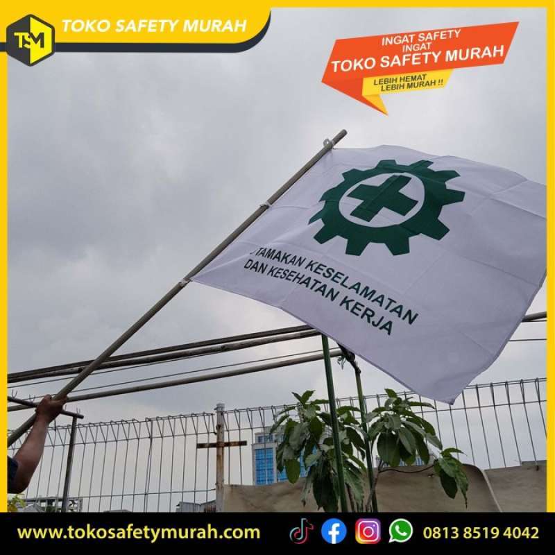 Promo Bendera Safety K3 Standar Depnaker Kesehatan Keselamatan Kerja ...