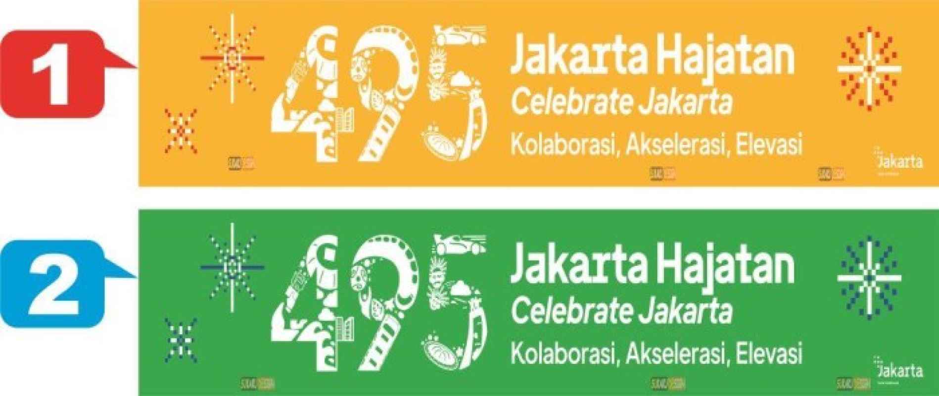 Promo Banner / Spanduk Ulang Tahun / Hut Jakarta 495 / Jakarta Hajatan ...