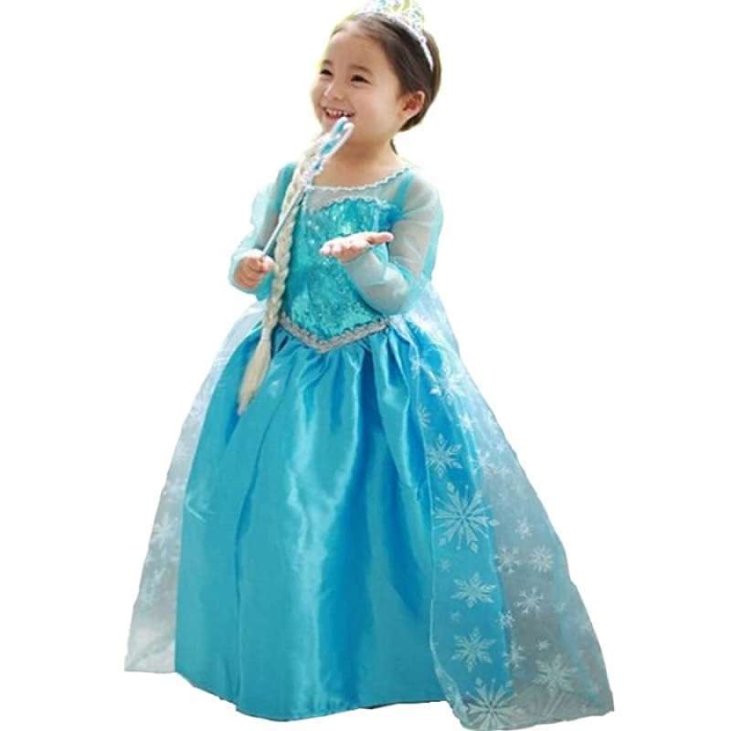Promo 4 In 1 Set Acceses Frozen Elsa Aksess Cosplay Anak Diskon 23% Di ...