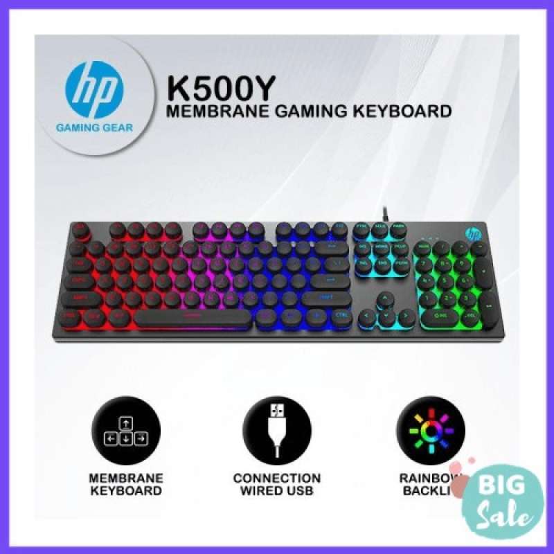Promo 100% Produk Ori Hp K500y Membrane Backlight Rainbow Usb Wired ...