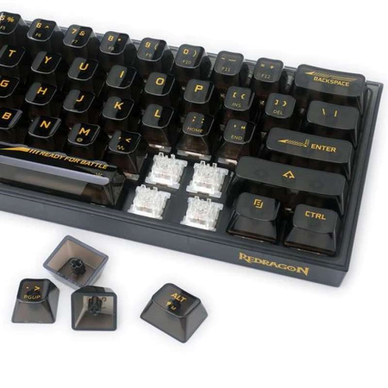 Promo 100% Produk Ori Redragon Mechanical Gaming Keyboard Transparent ...